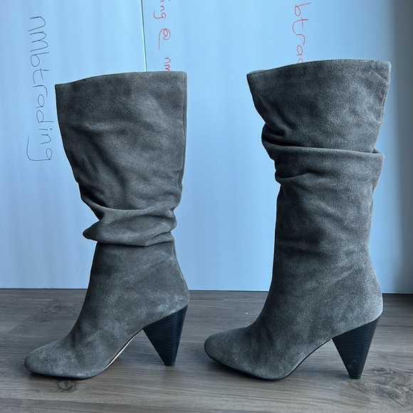 Sole Society | Shoes | Sole Society Sogerll Sueded Gray Slouchy Leather ...